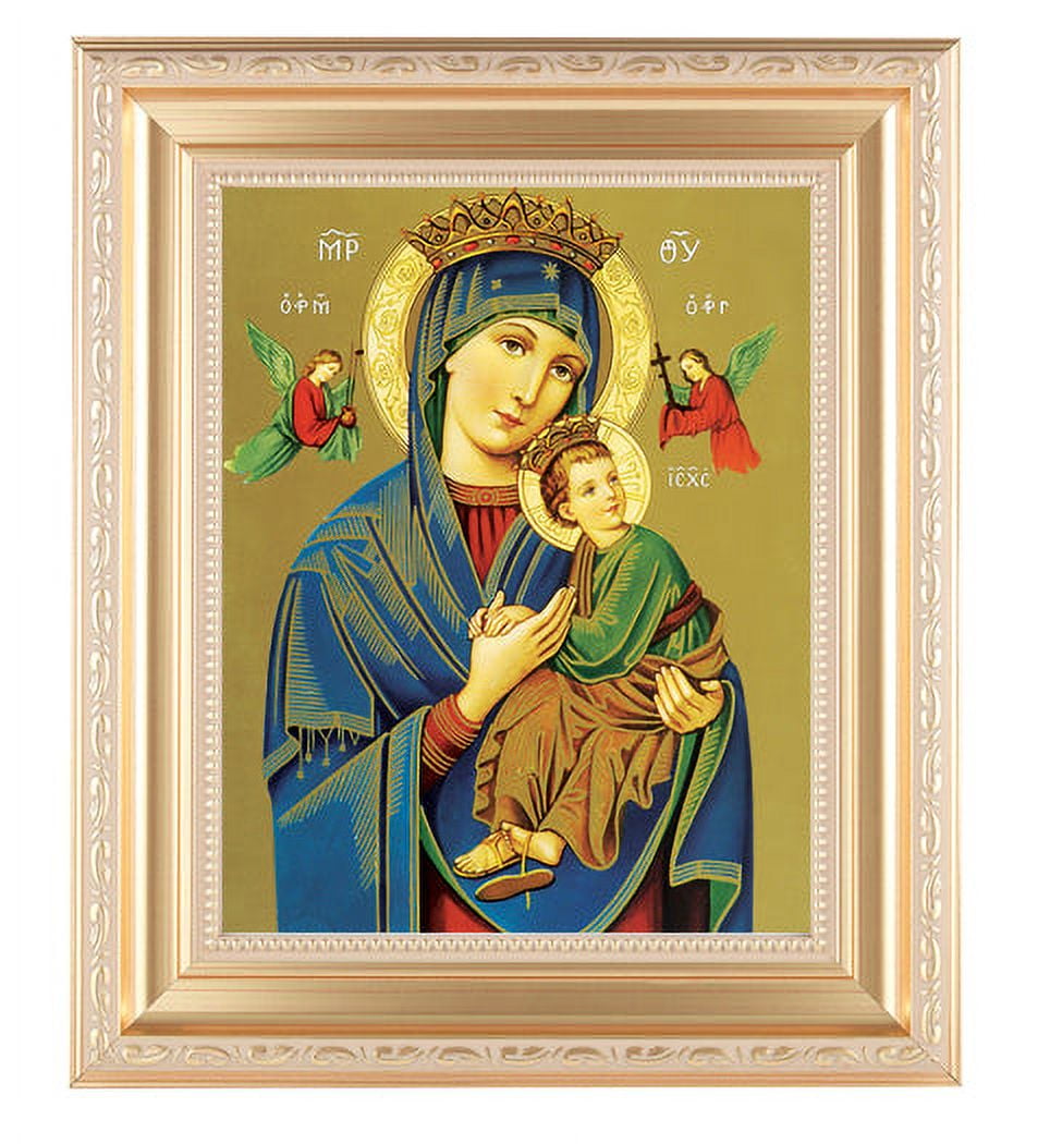 Our Lady of Perpetual Help Picture Framed Wall Art Decor Large, Satin ...