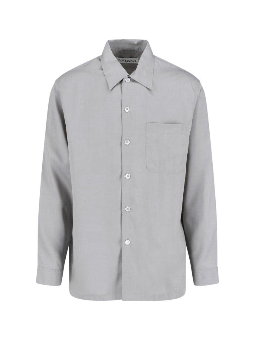 Our Legacy Light Grey Every Classic Collar Shirt (Men's) - Walmart.com
