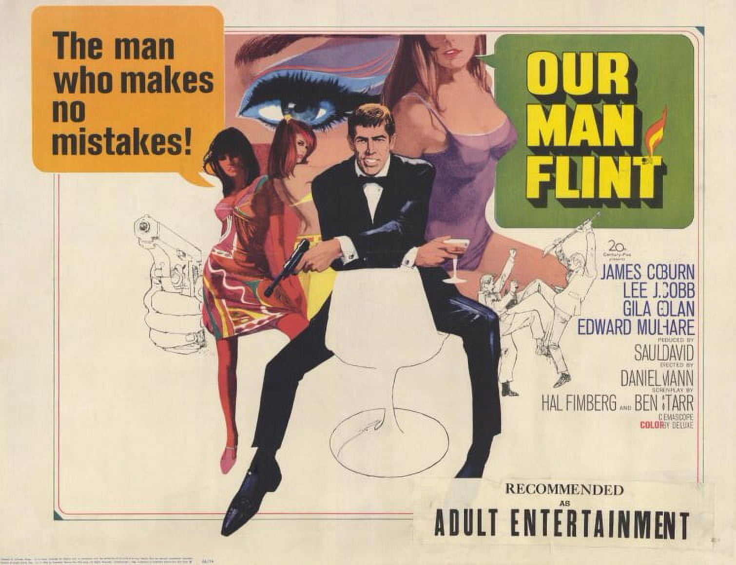 Our Man Flint - movie POSTER (Style A) (11" x 14") (1966) - Walmart.com