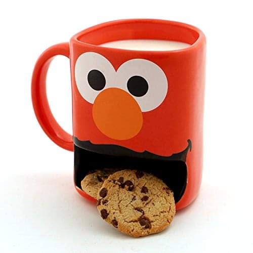 Our Name Is Mud “elmo” Sesame Street Mug with Cookie Slot 1 Count Pack ...