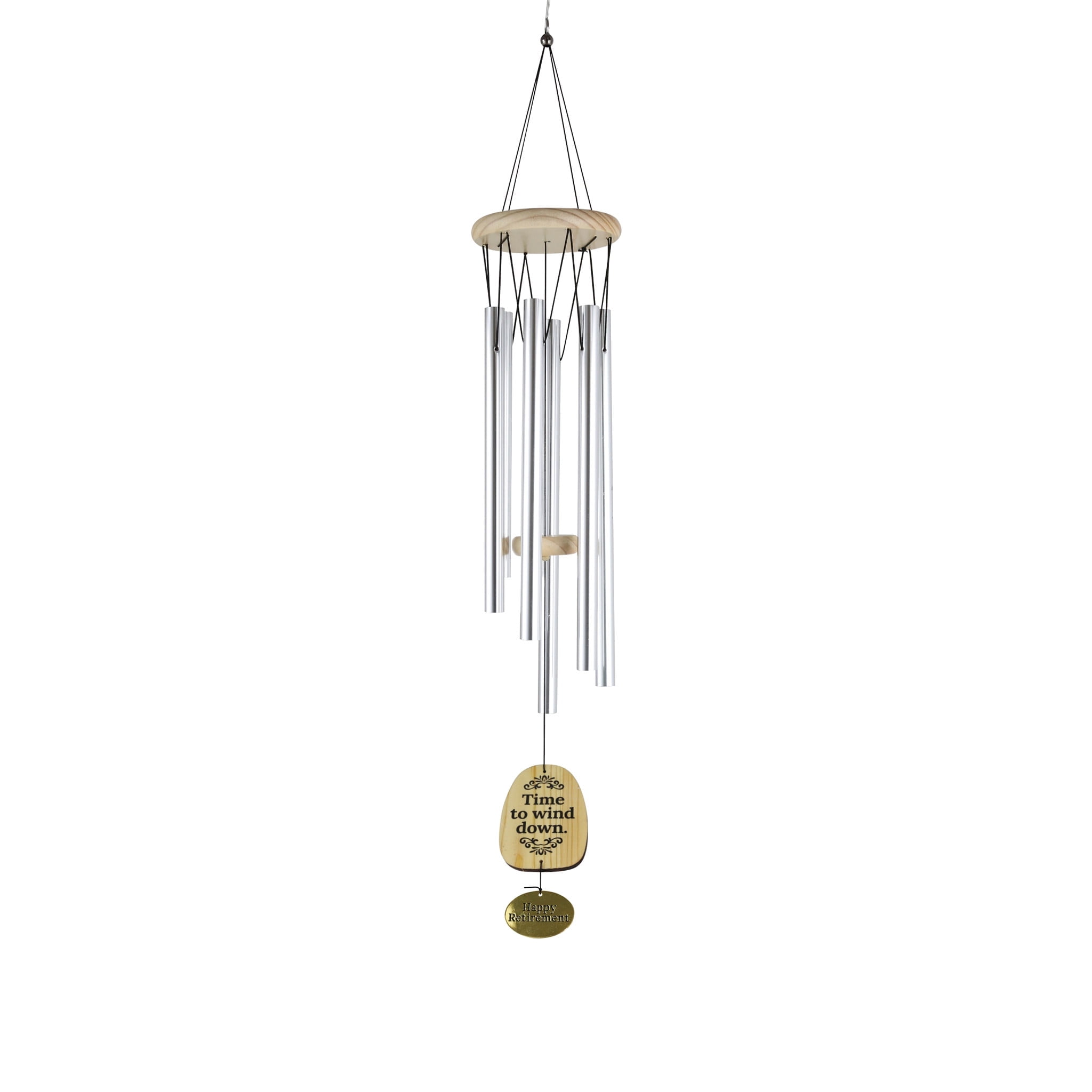 Enesco Our Name Is Mud Retirement Wind Chime Multicolor Brass Wood 28in ...