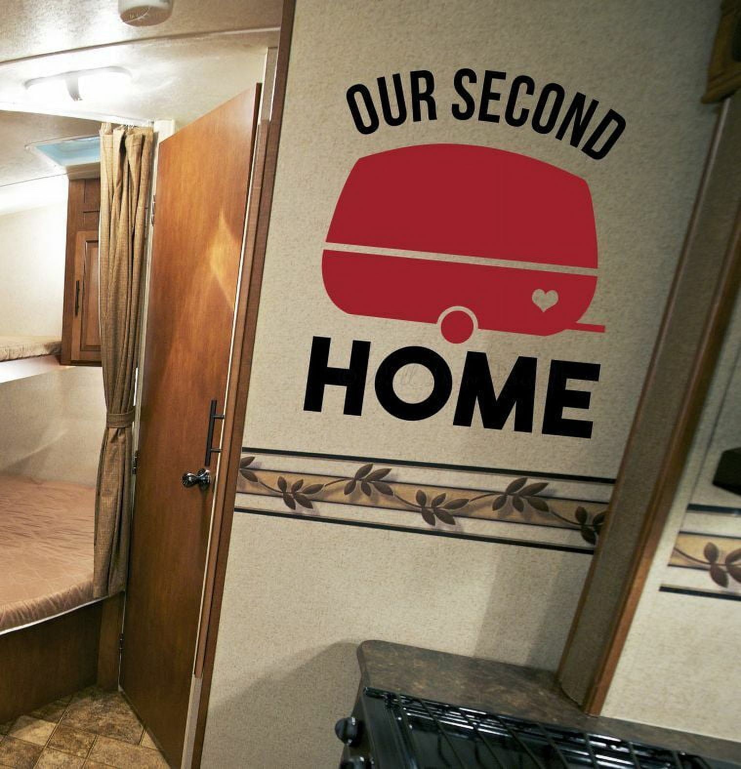 Our Second Home RV Decals - Vinyl Camper Decals - Vintage RV Art Die ...