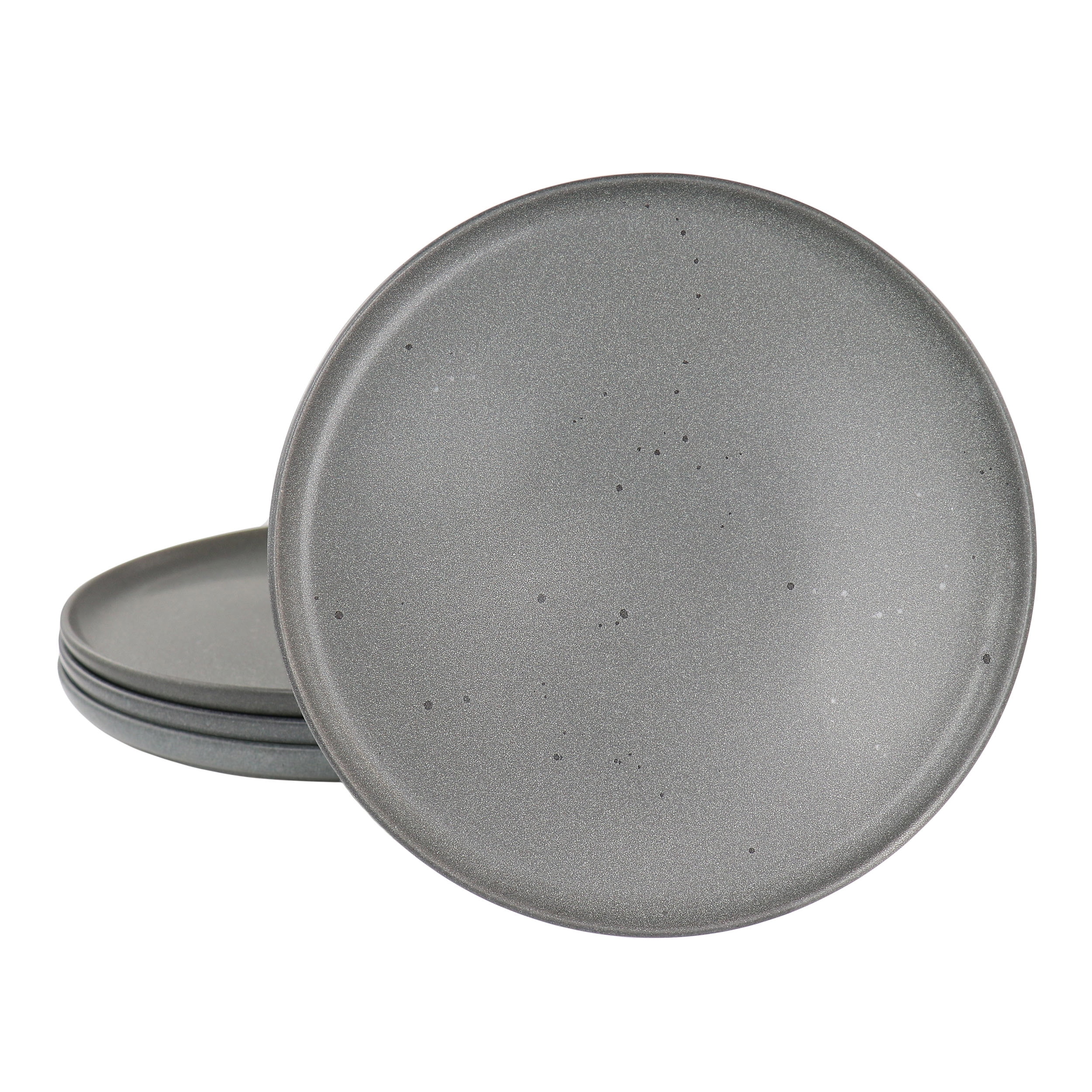 Our Table Landon 4 Piece 8.4 Inch Round Stoneware Salad Plate Set in ...
