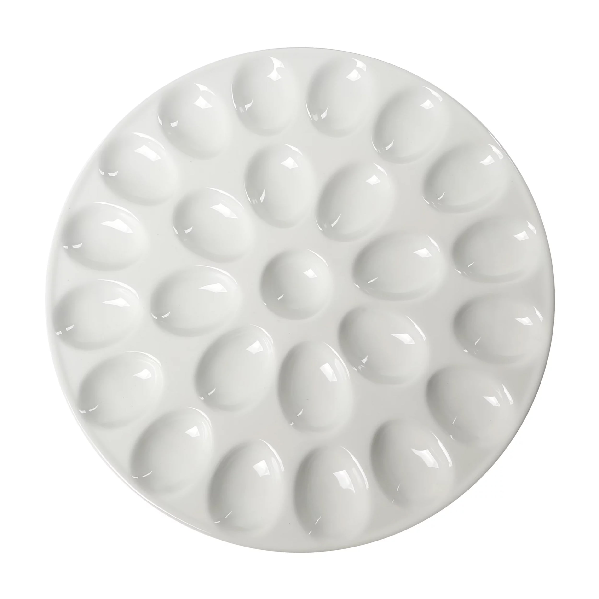 Our Table Simply White 13 Inch Egg Serving Platter - Walmart.com