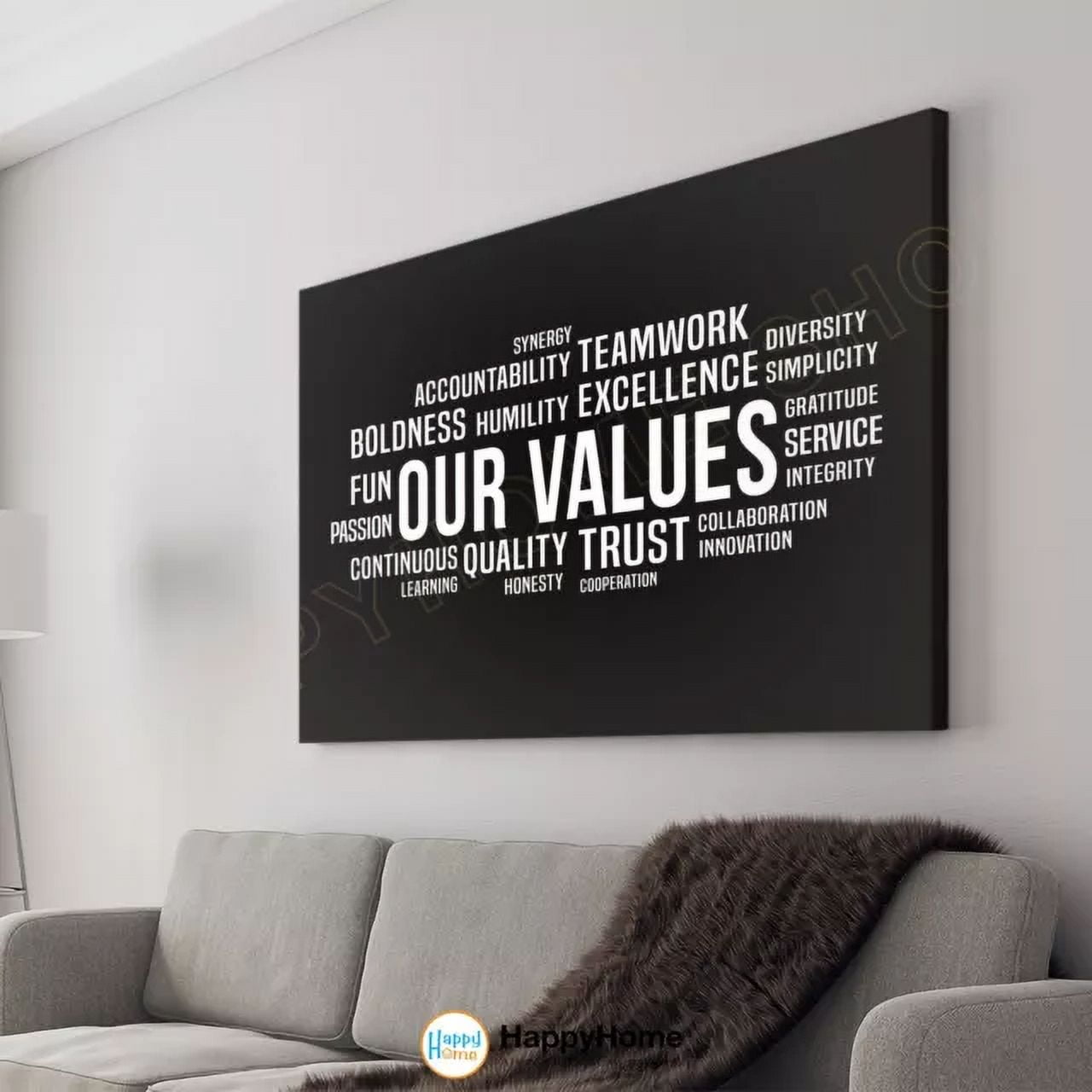 Our Values Wall Art Bussiness Core Values Office Decor Entrepreneur ...