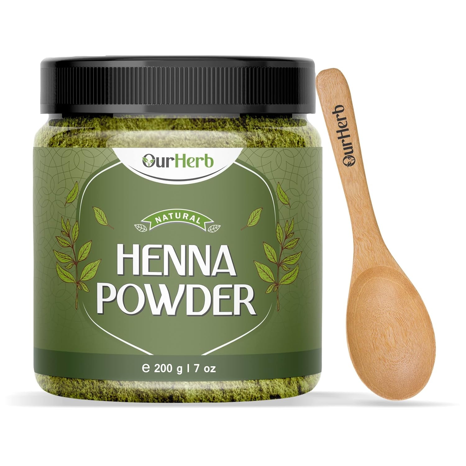 OurHerb Pure Natural Henna Powder Lawsonia Inermis Enriched With ...