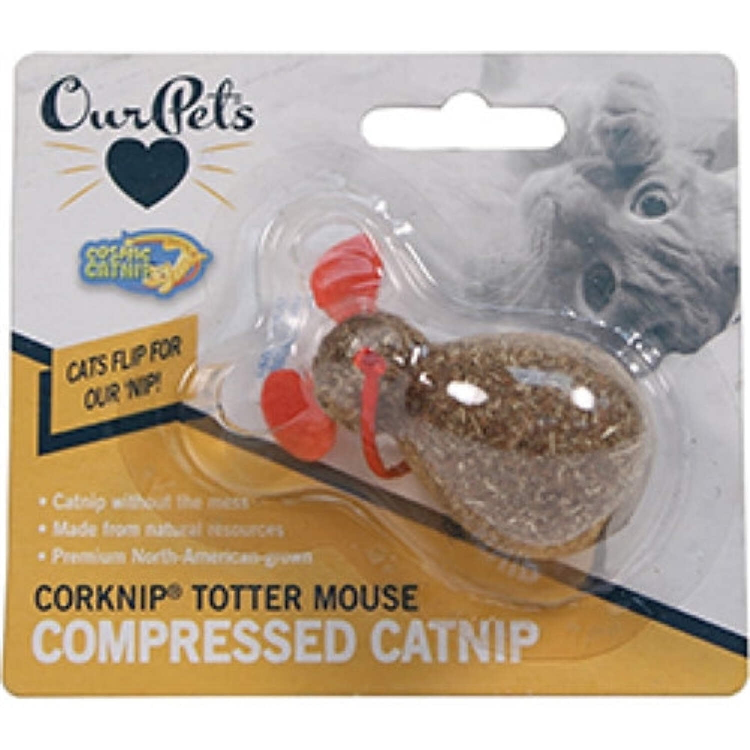 OurPets Cosmic Catnip Corknip Totter Mouse Teetering Tottering Temptation Toy - Walmart.com