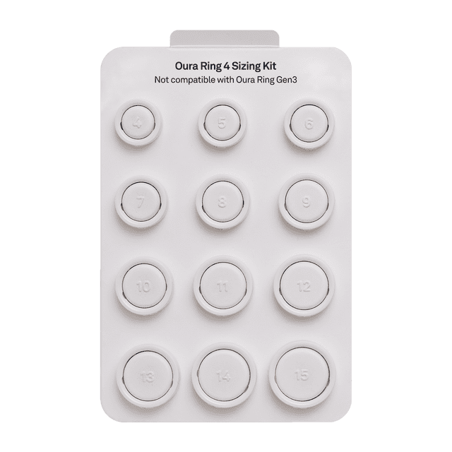 Oura Ring 4 Sizing Kit, Size Before You Buy & Receive Credit for ...