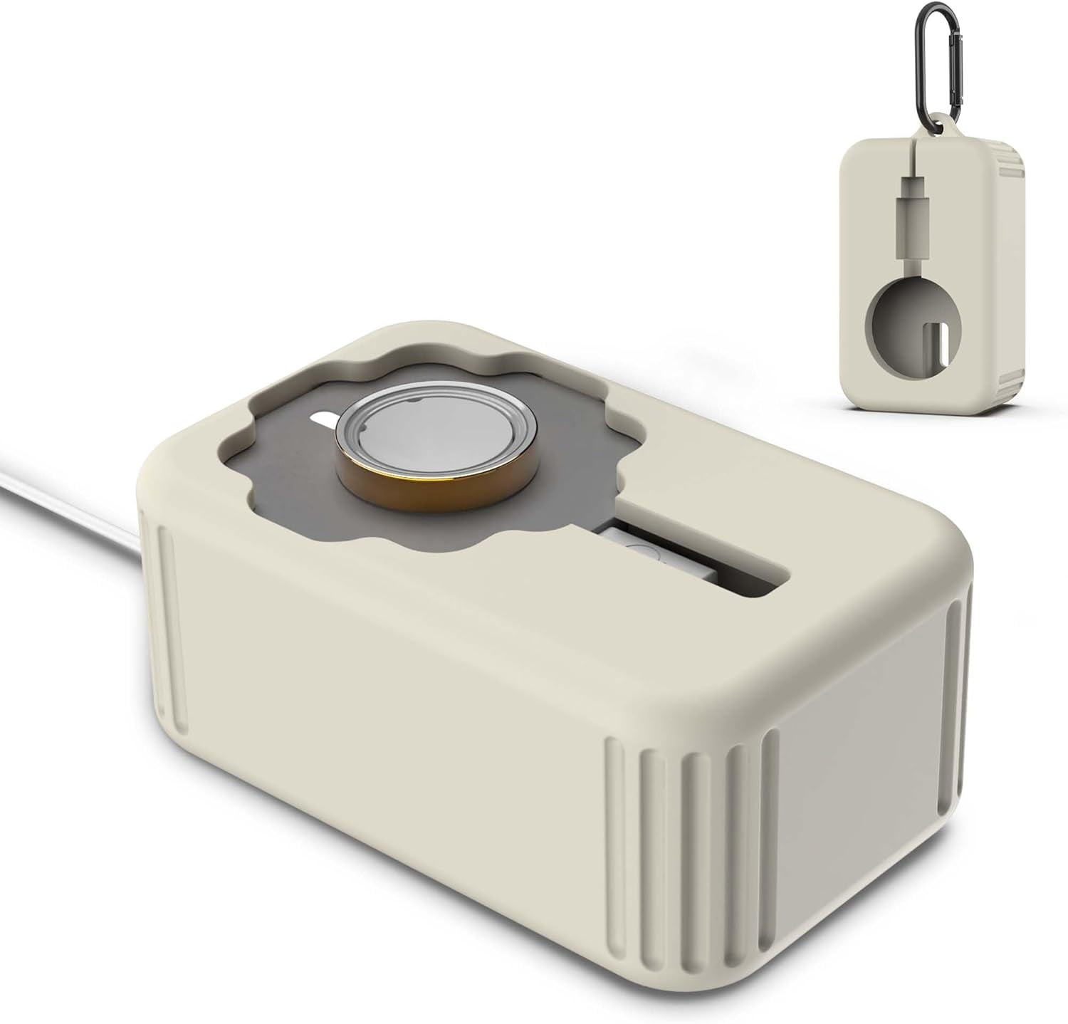 for Oura Ring Gen 4 Travel Charger Protector Case, Soft Silicone Oura ...