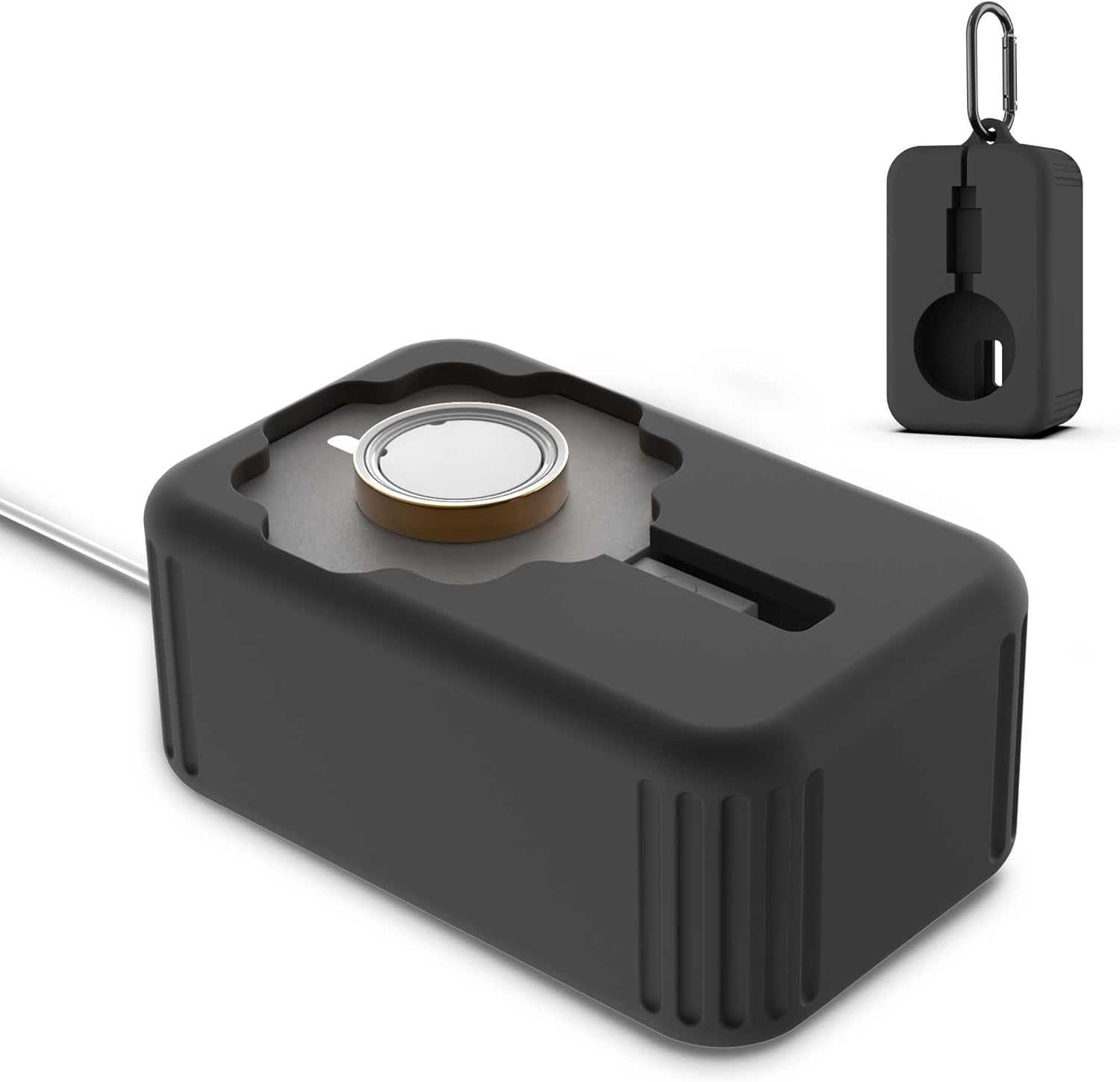 for Oura Ring Gen 4 Travel Charger Protector Case, Soft Silicone Oura ...