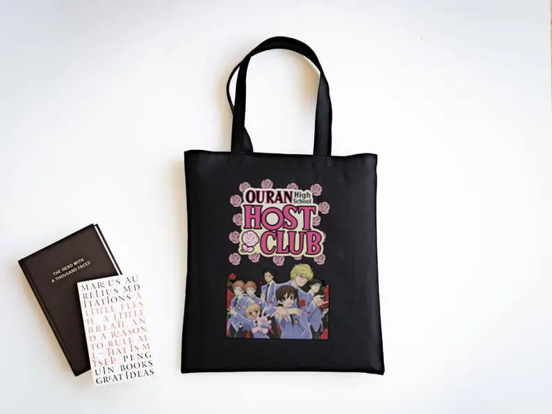 Ouran High School Host Club Pink Roses Anime Manga Shojo New Tote Bag ...