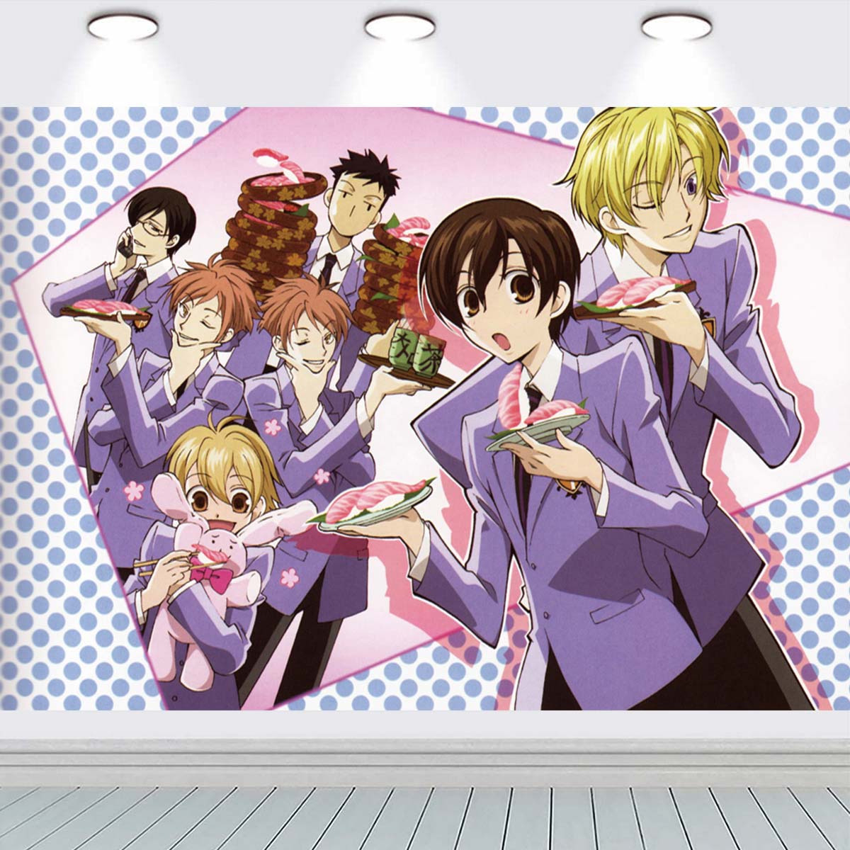 Ouran Highschool Host Club school Poster Backdrop Banner Party Supplies ...