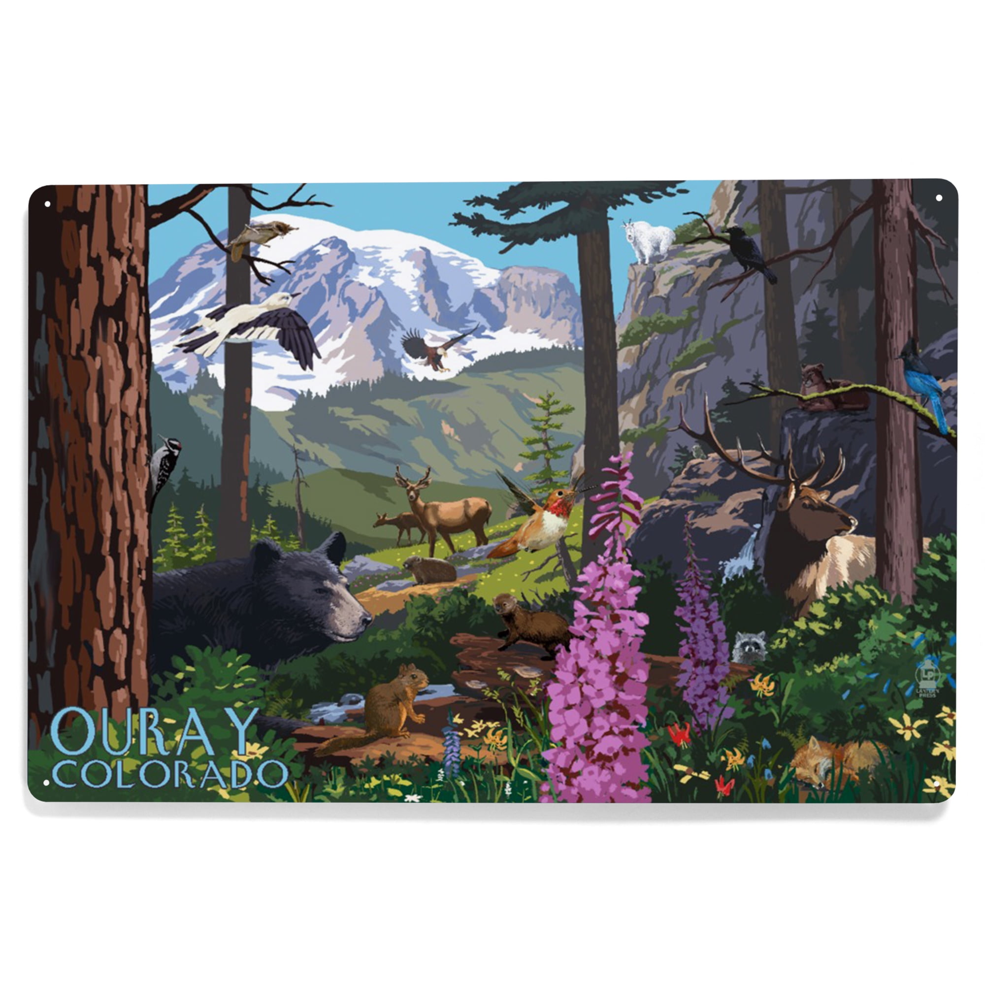 Ouray, Colorado, Wildlife Utopia (12x18 Aluminum Art, Indoor Outdoor ...
