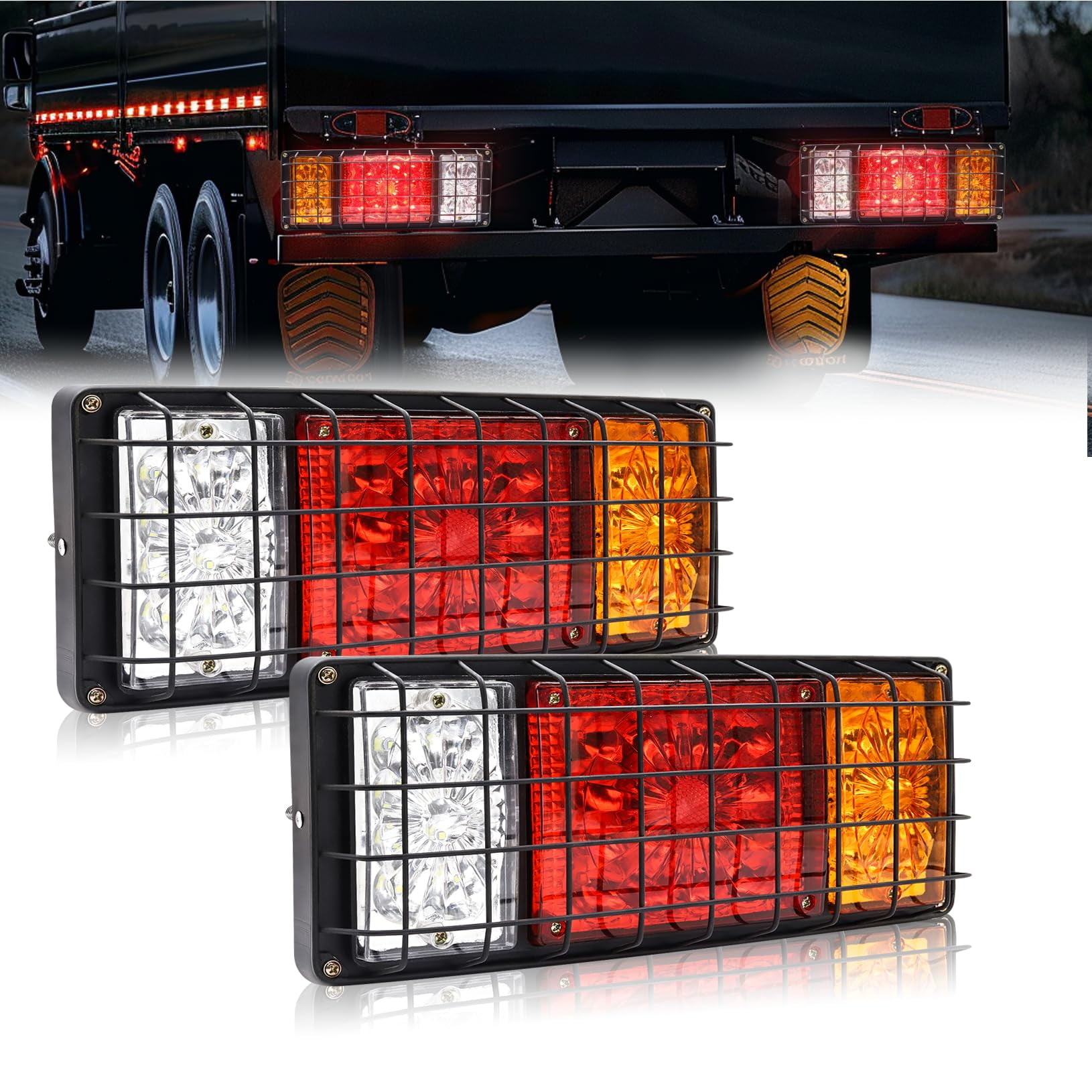 Ourbest [Iron Net Protection] KEF16 Trailer Heavy Duty 13inch Tail Turn ...