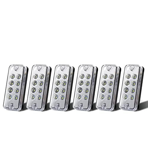 Ourbest Square LED Marker Lights, 8-LED Rectangle Clearence Front Rear ...