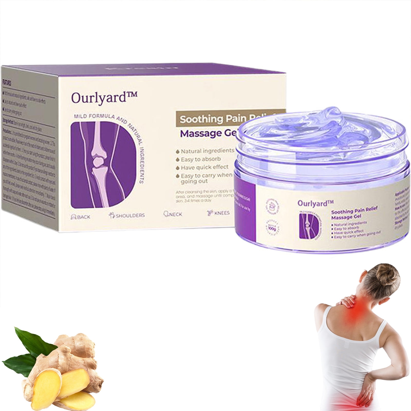 Ourlyard Joint Gel Purple Gel, quickly absorbed, improves joint ...