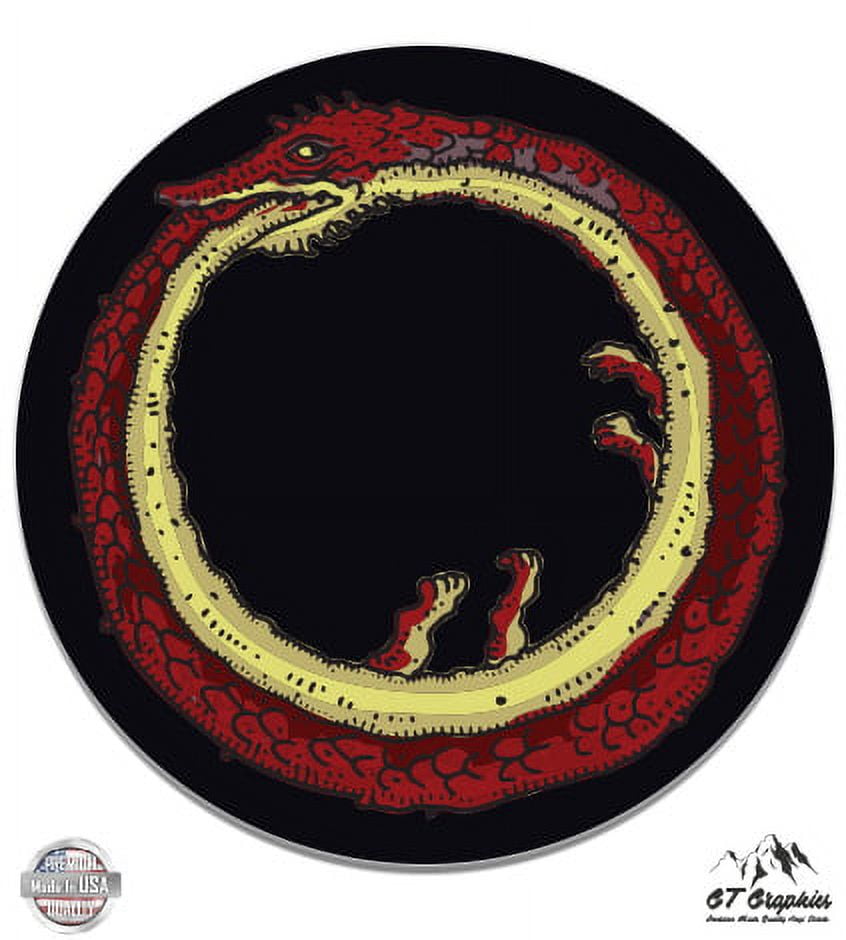 Ouroboros - 8" Vinyl Sticker - For Car Laptop I-Pad - Waterproof Decal ...