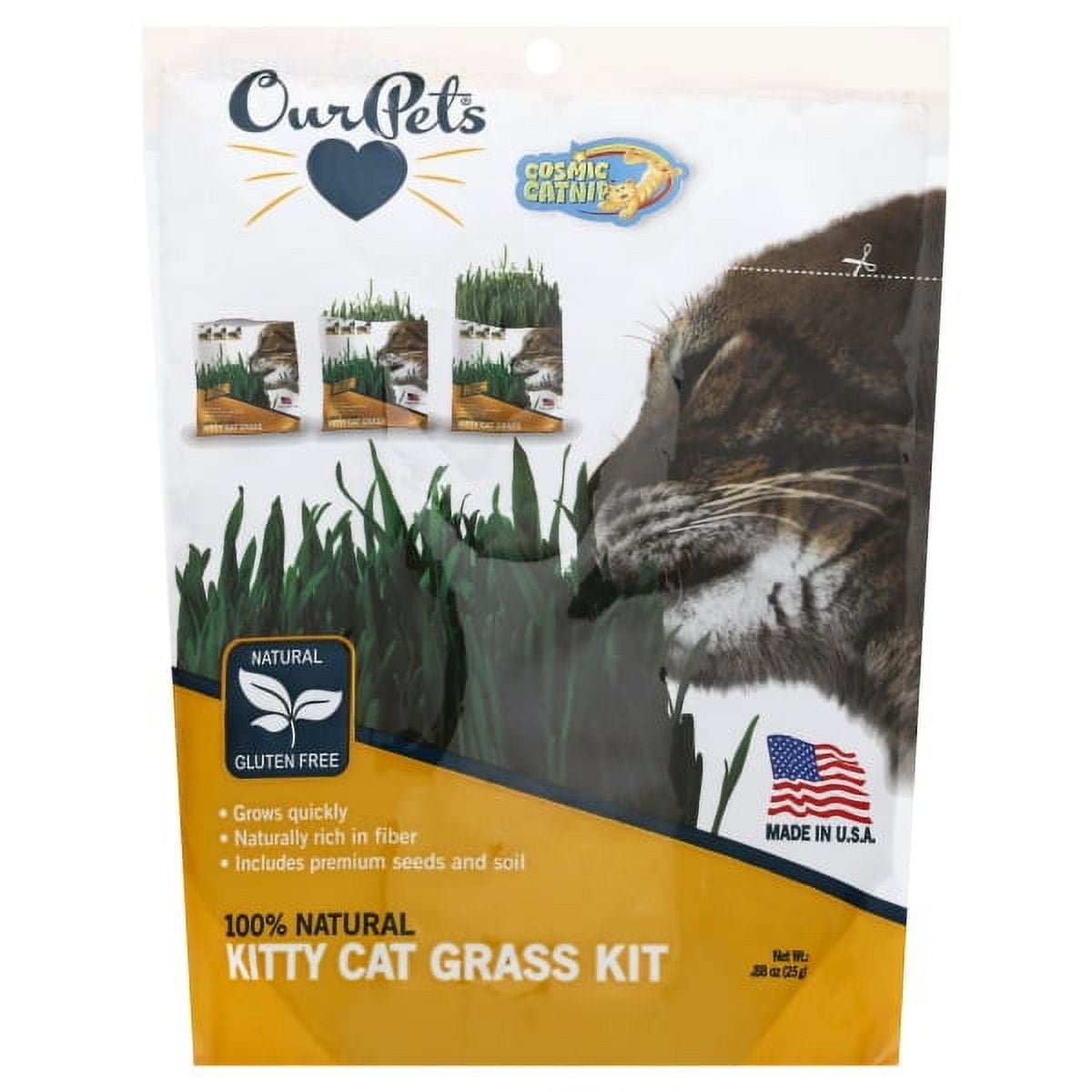 Ourpets Company-Cosmic Catnip Kitty Cat Grass- Grasses Regular ...