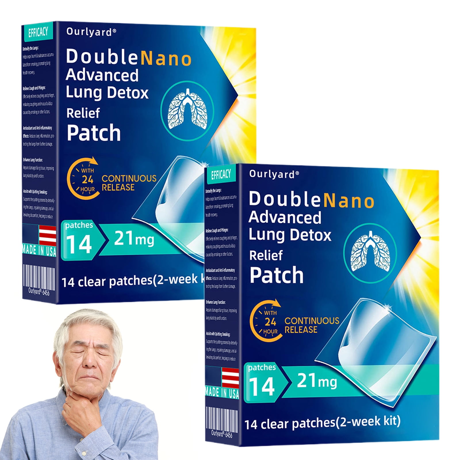 Ouryard Breathing Care Patch, relieves physical discomfort, provides ...