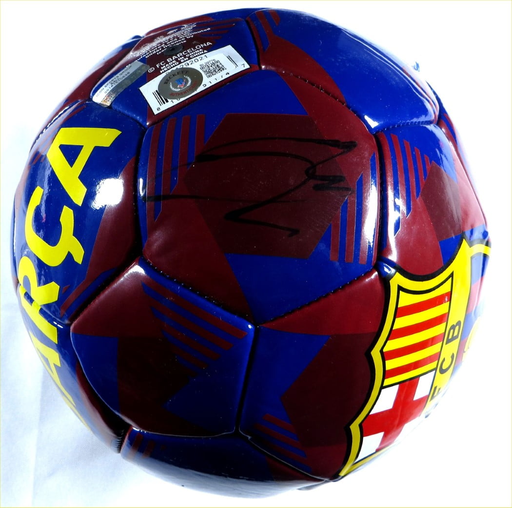 Ousmane Dembele Signed Autographed Soccer Ball FC Barcelona BAS BL29776 ...