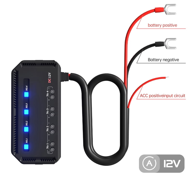 Ouspow 12V Fuse Block Universal 20A Moto Car Fuse Block and Relay Box ...