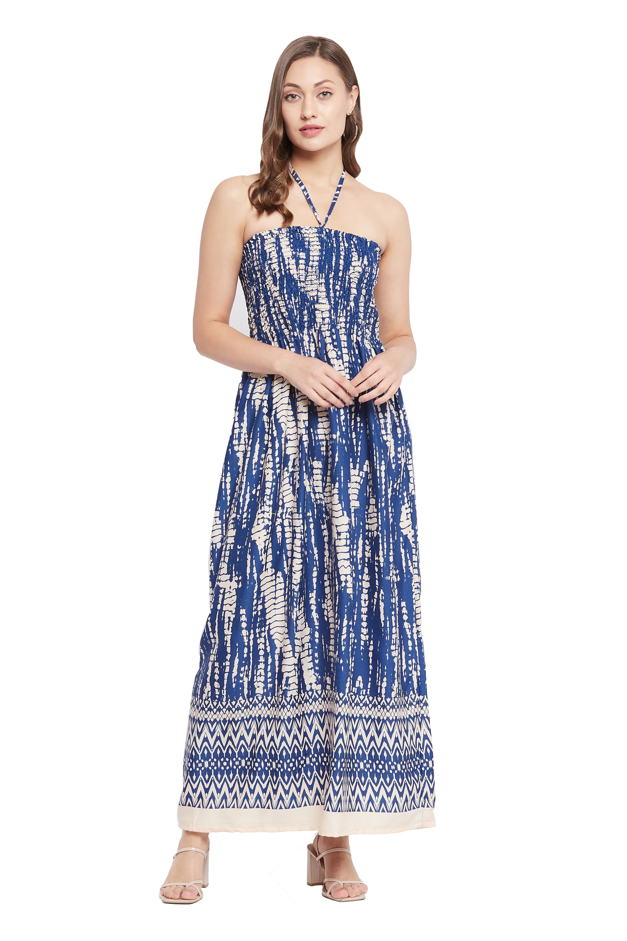 Oussum Women Long Tube Dress Sleeveless Summer Maxi Plus Size Dresses ...
