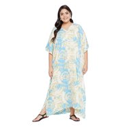 Women's Plus Size Polyester Kaftan Dresses for Women Casual Long ...