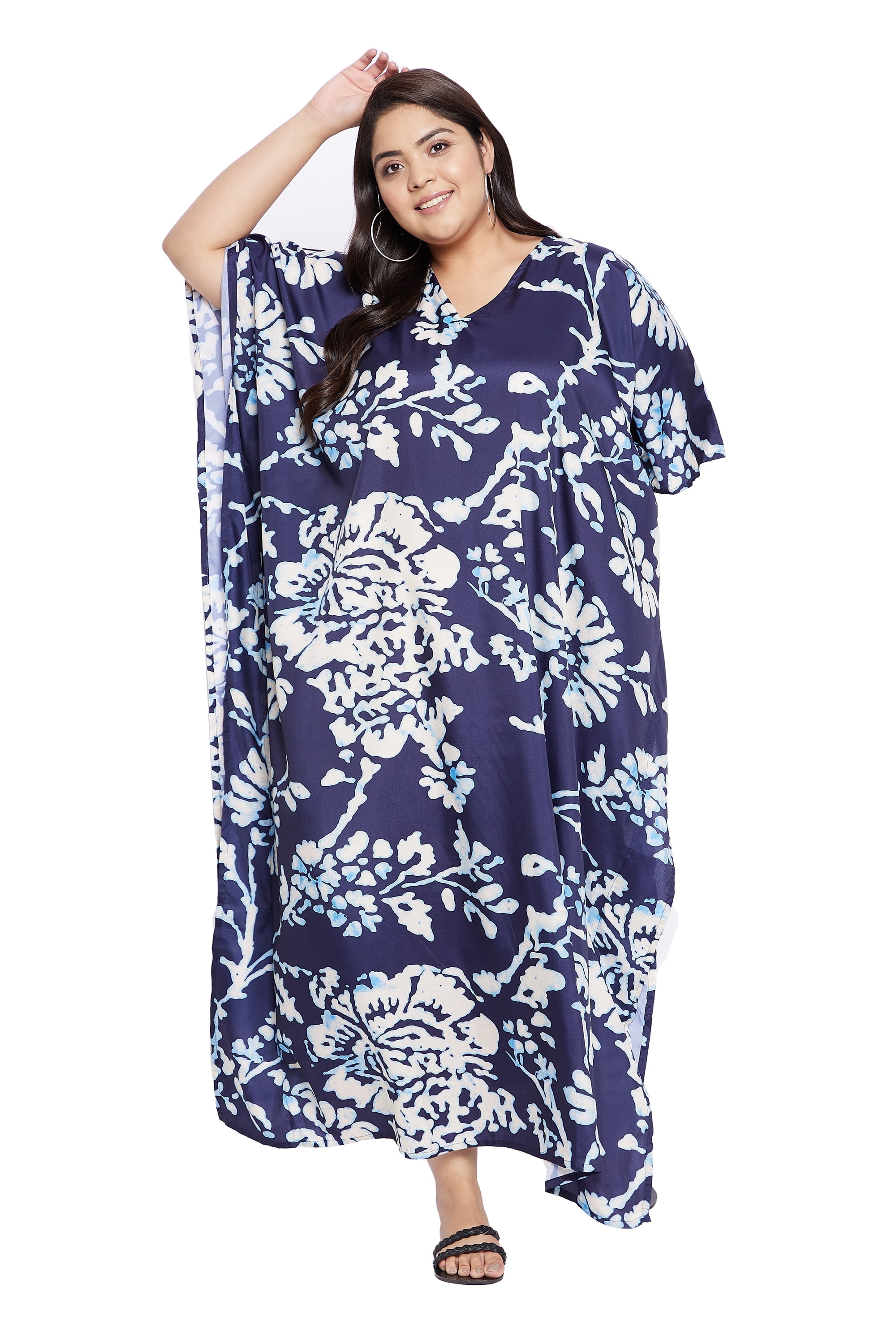Oussum Women Plus Size Kaftans Polyester Long Maxi Caftan Gown Evening ...