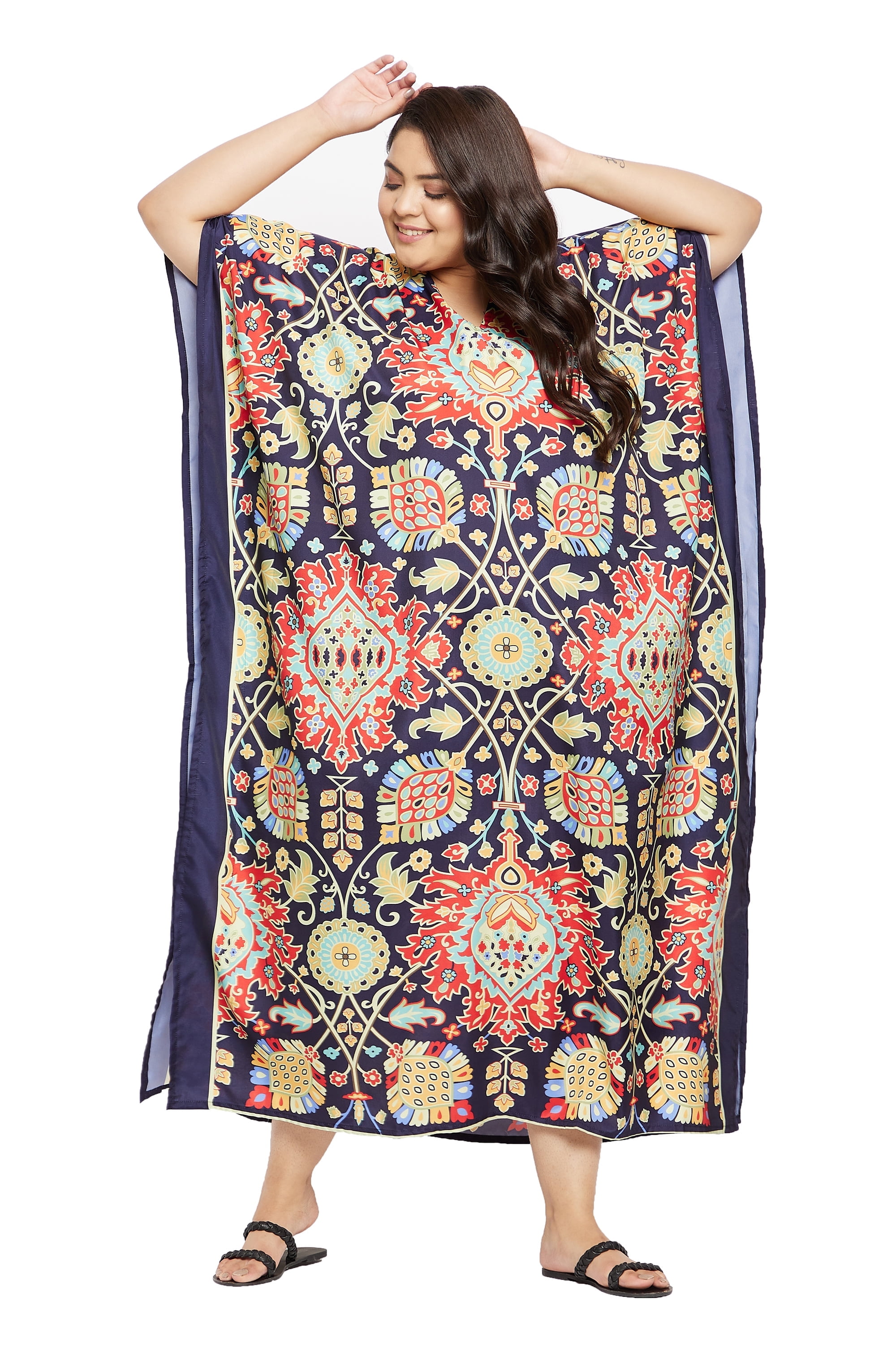 Oussum Women Plus Size Kaftans Polyester Long Maxi Caftan Gown Evening ...