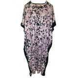 Oussum Women's Plus Size Kaftans Dresses Long Maxi Polyester Printed ...