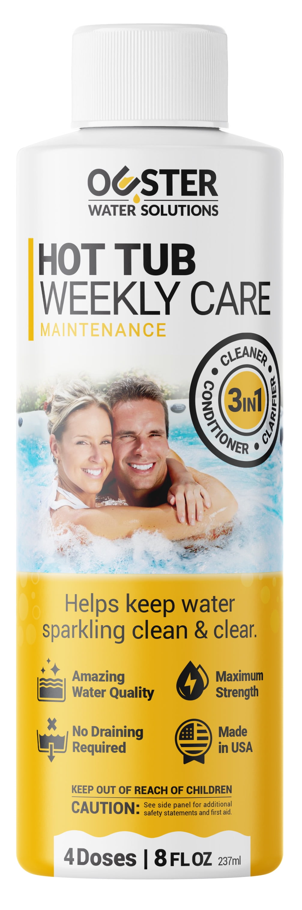 Ouster Hot Tub 3-in-1 Weekly Care Cleaner, Clarifier, Conditioner ...