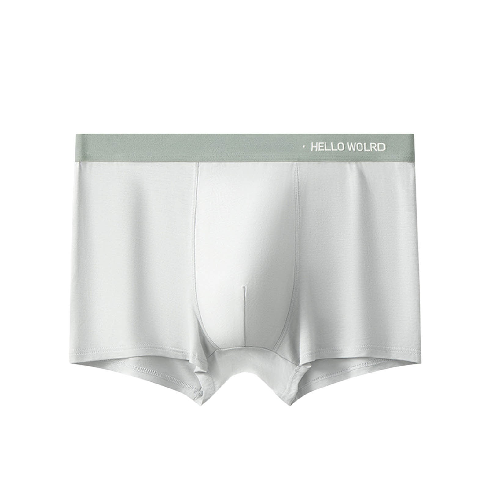 Ousvtion Trunks for Men Solid Color Boxer Briefs Fly Underwear Soft ...