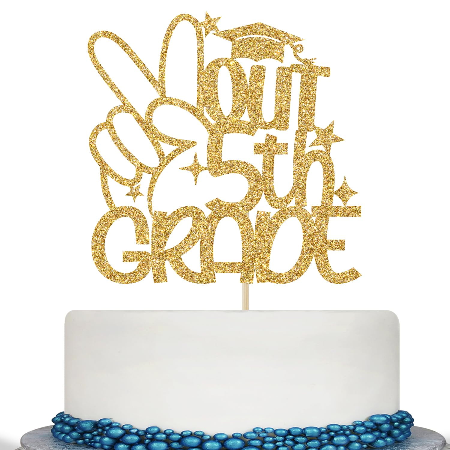 Out 5th Grade Cake Topper, 5th AIS1 Grade Graduation Party Decor, 5th ...