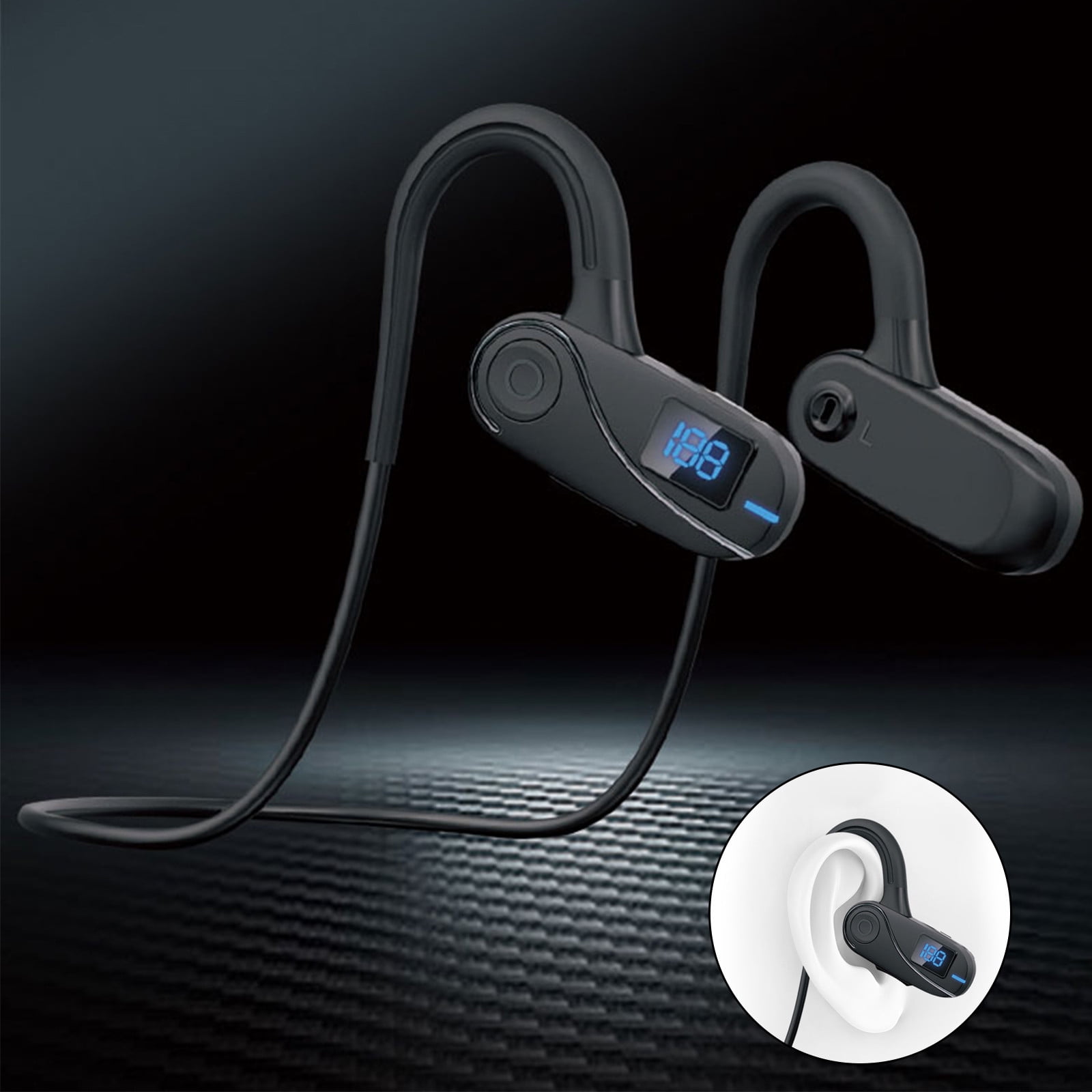 Out of Ear Open Ear Headphones Outside The Ear Wireless Ear Hanging ...