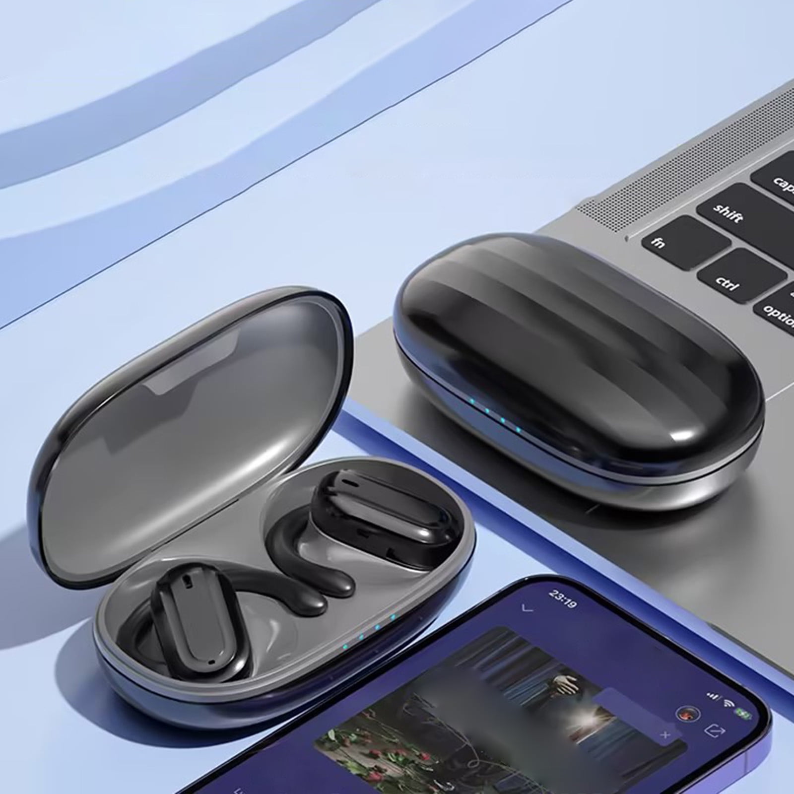 Out of Ear Open Ear Headphones Outside The Ear Wireless Ear Hanging ...