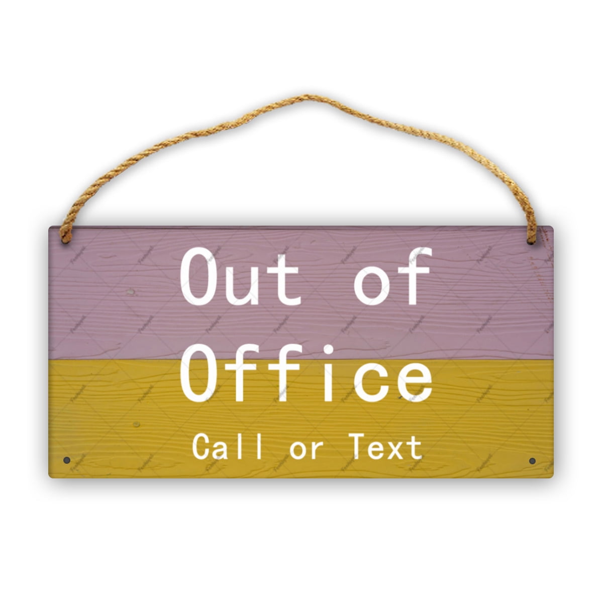 Out Of Office Call Or Text Wooden Door Signs Decorative Hanging Signs ...