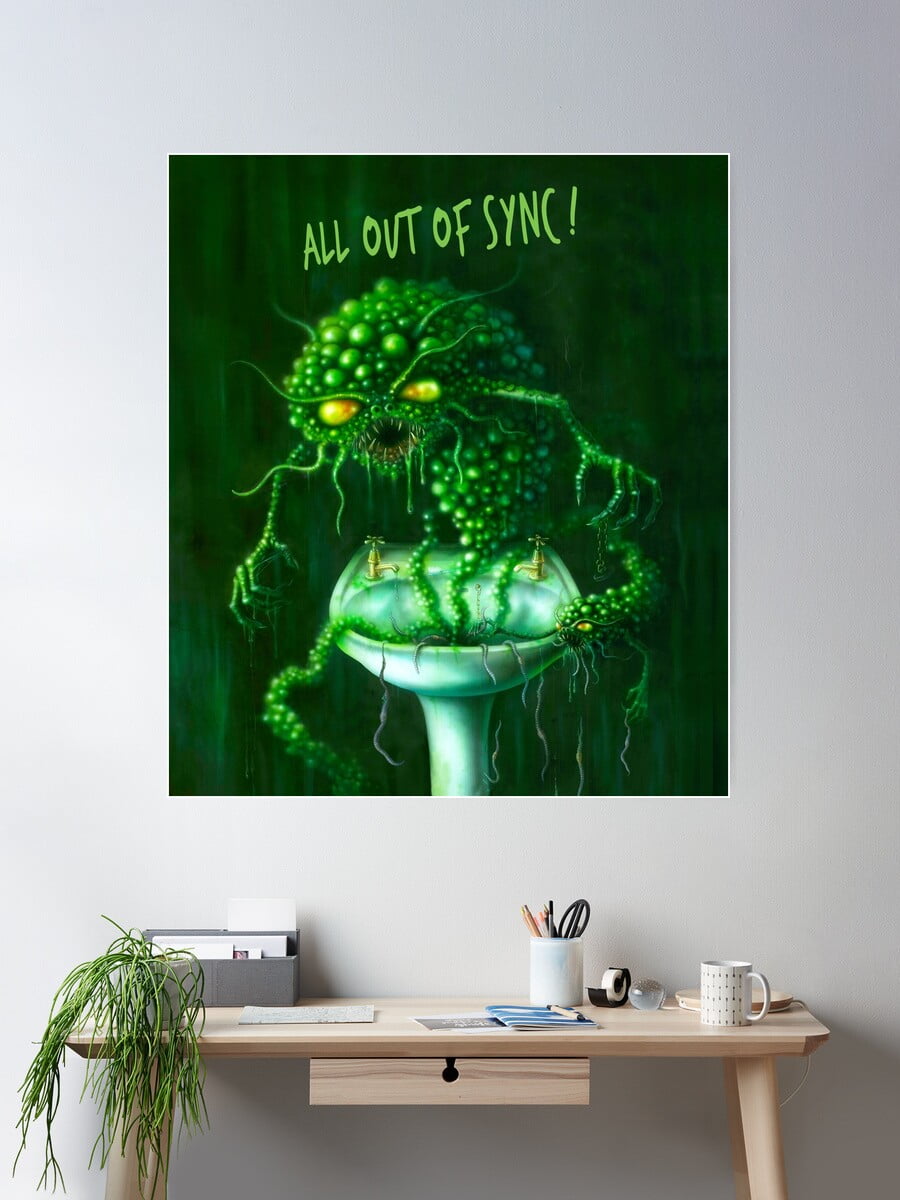 Out Of Sync ! Poster Wall Art, Modern Wall Decor For Living Room ...