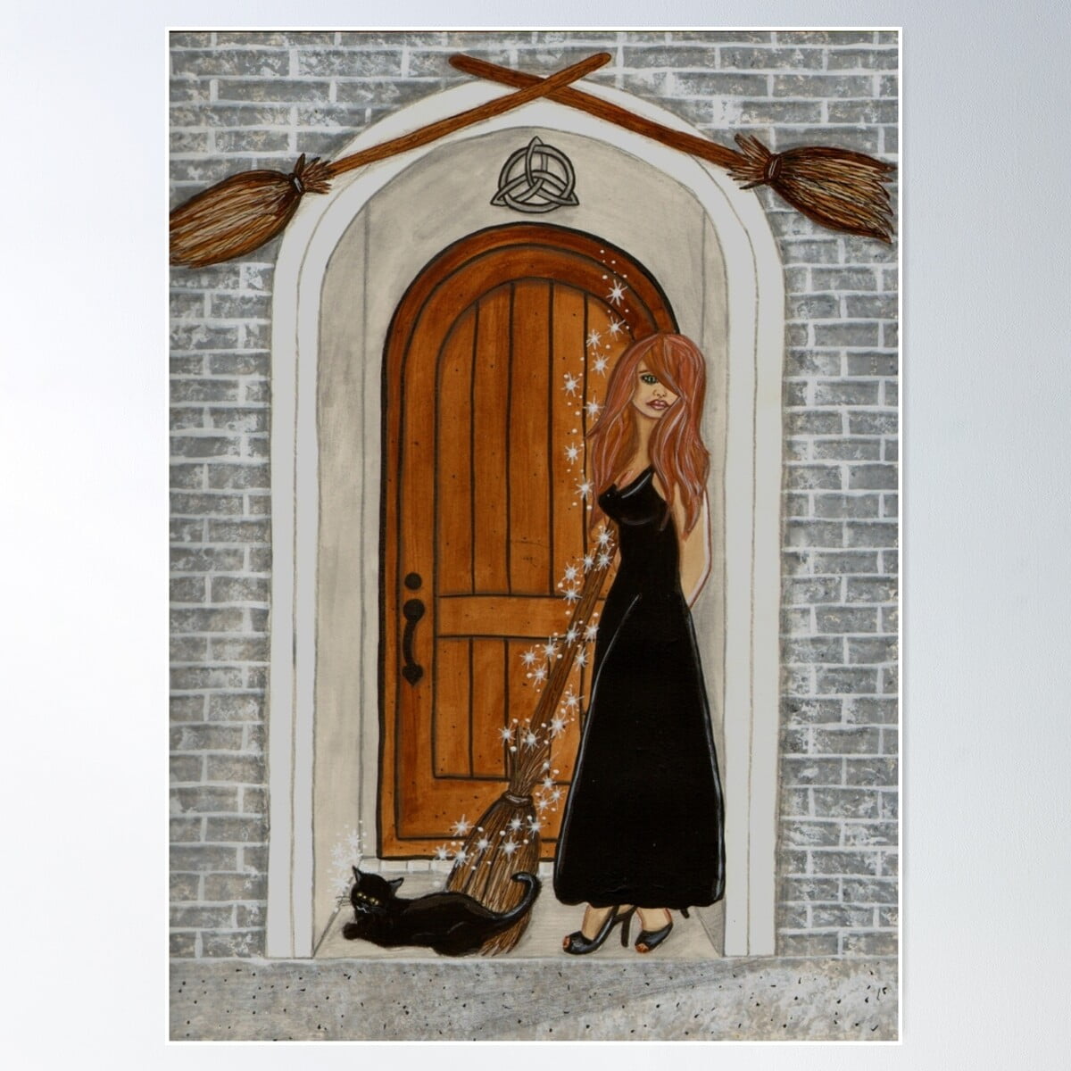 Out Of The Broom Closet Poster Wall Art, Modern Wall Decor For Living ...