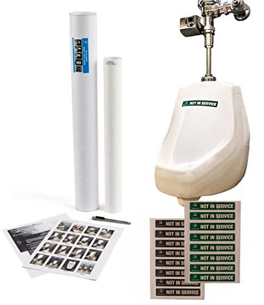 | Out of Order Urinal & Toilet Covers with "Not in Service" Labels | 32 ...