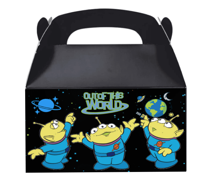 Out of This World Space Alien Party Favor Boxes, 6.5 x 3.3 inches, Set ...