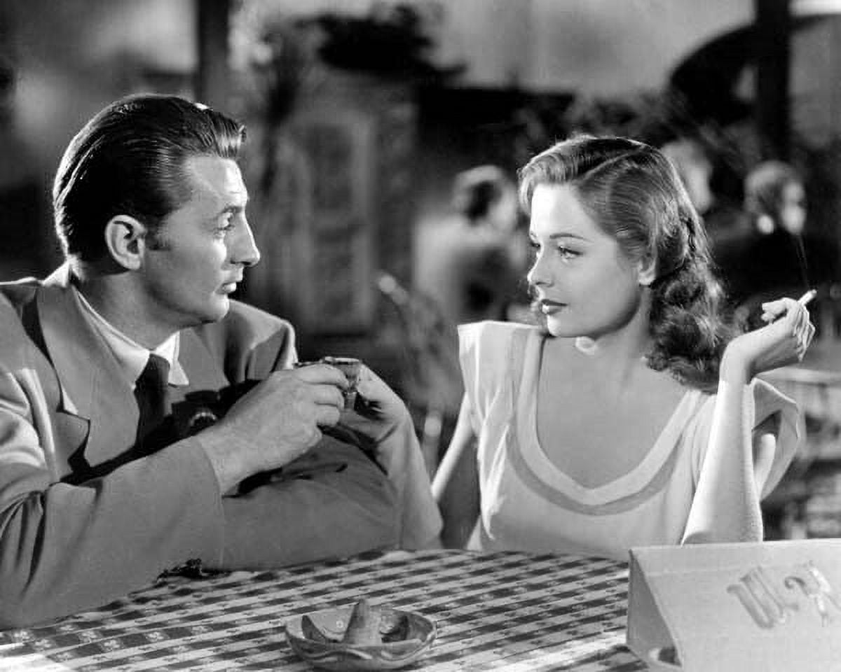 Out of the Past 1947 crime noir Robert Mitchum Jane Greer smoking 8x10 ...