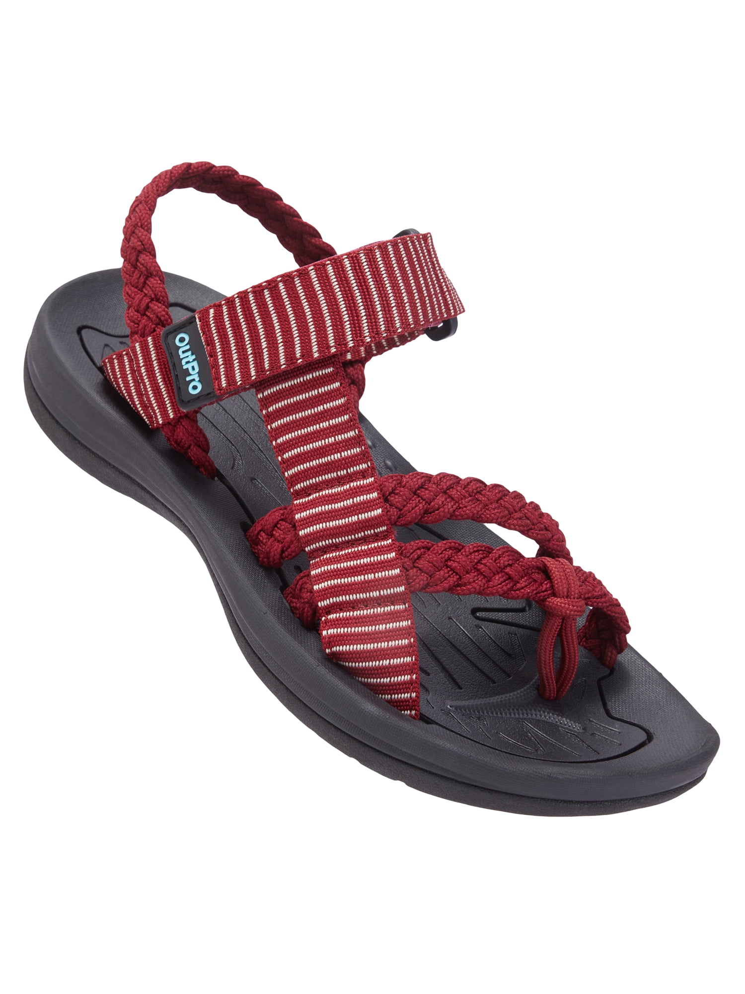 OutPro Hiking Sandals for Womens Comfortable Walking Flip Flop Sandals ...
