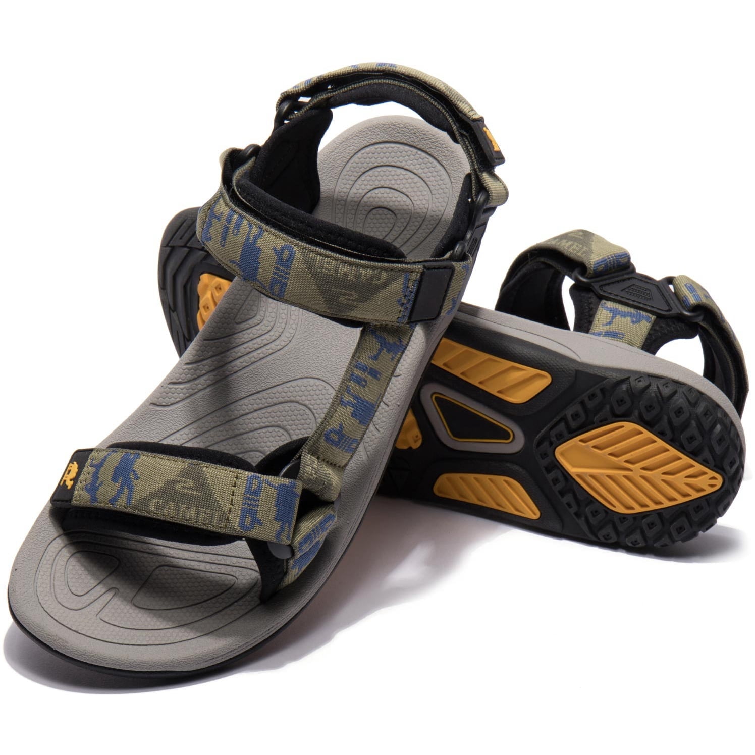 OutPro Men's Hiking Sandals Arch Support Casual Sandals Male Summer Outdoor Flat Walking Sandals ...