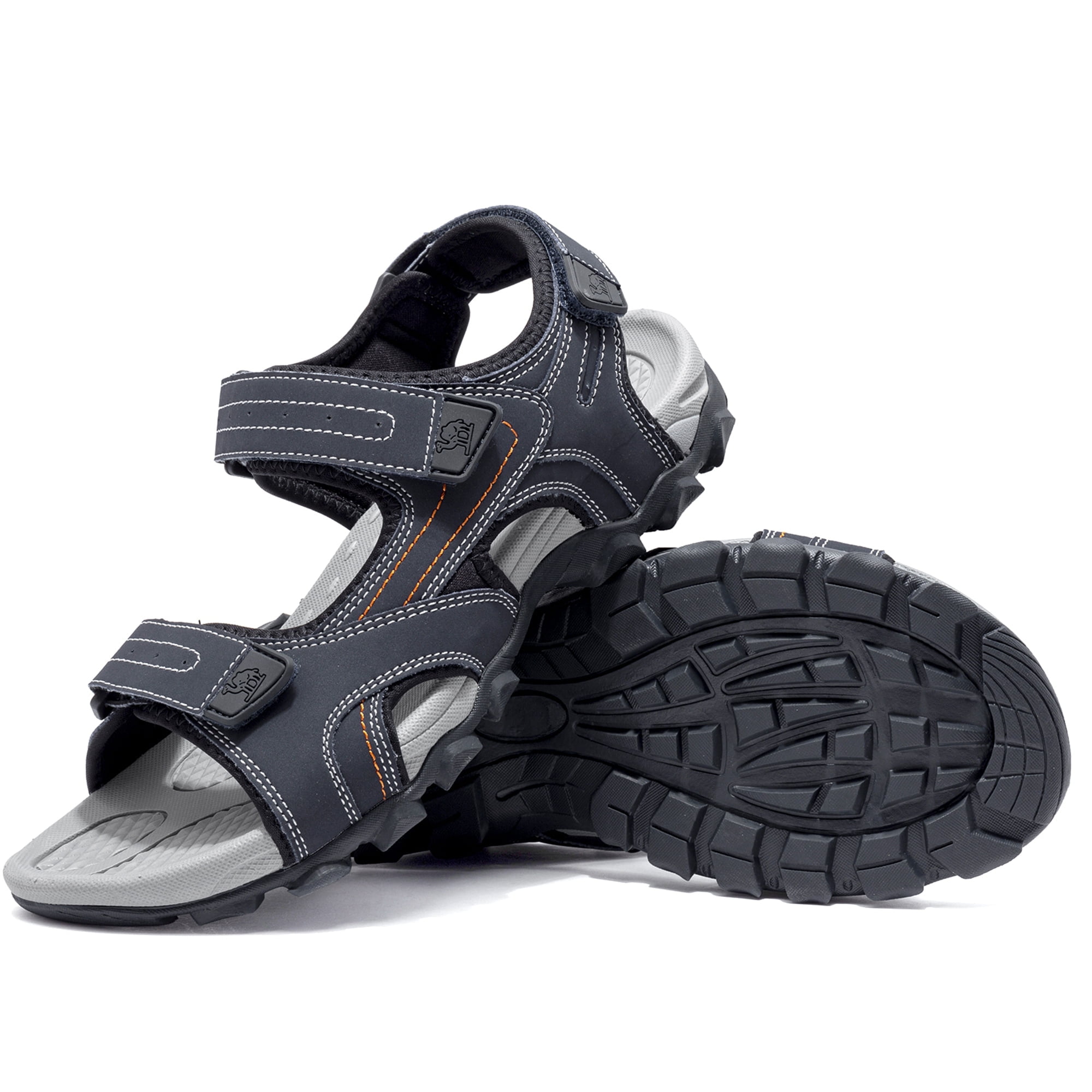 OutPro Men's Hiking Sandals, Faux Leather Athletic Water Shoes ...