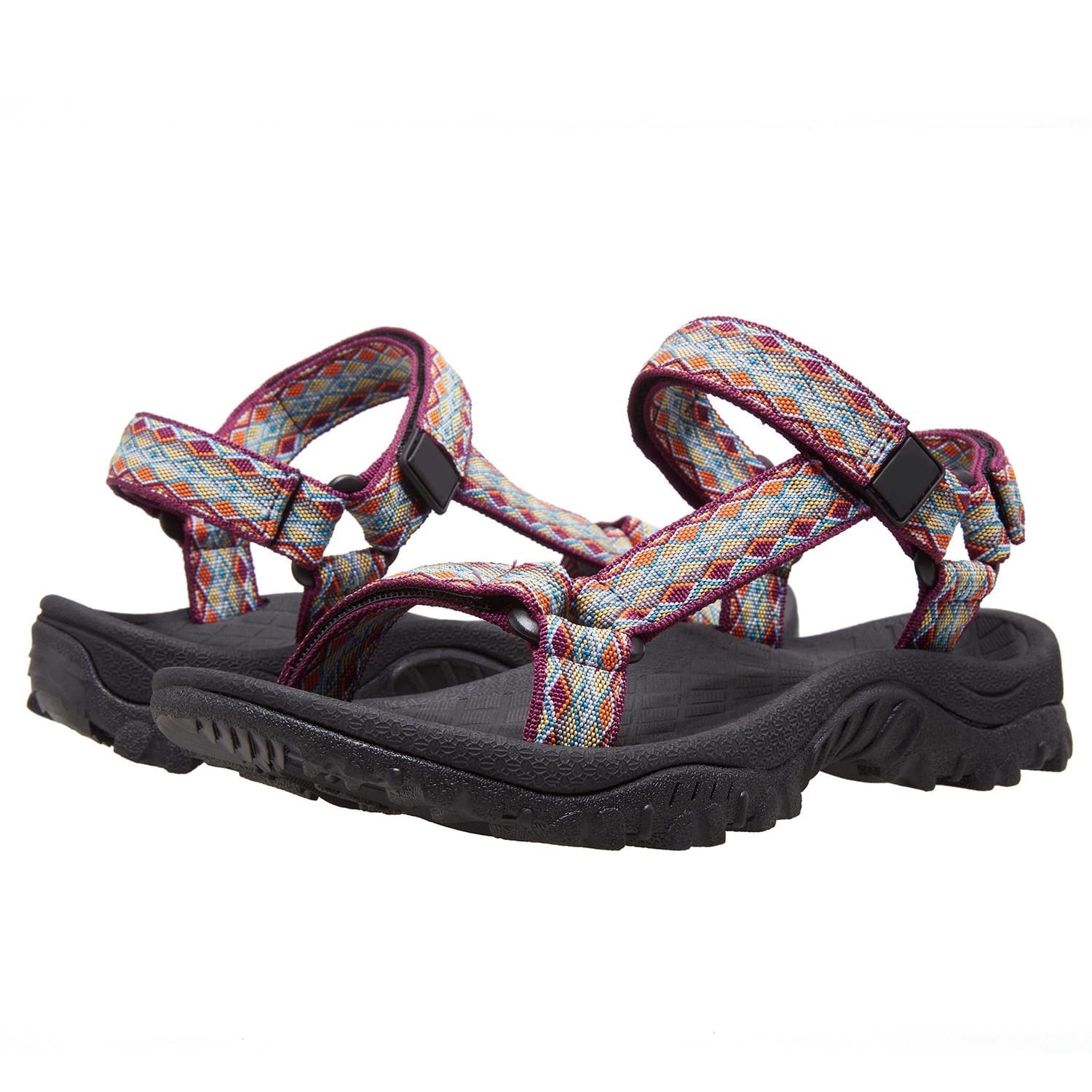 CAMEL Women's Hiking Sandals Adjustable Comfort Sandals Outdoor Footbed ...