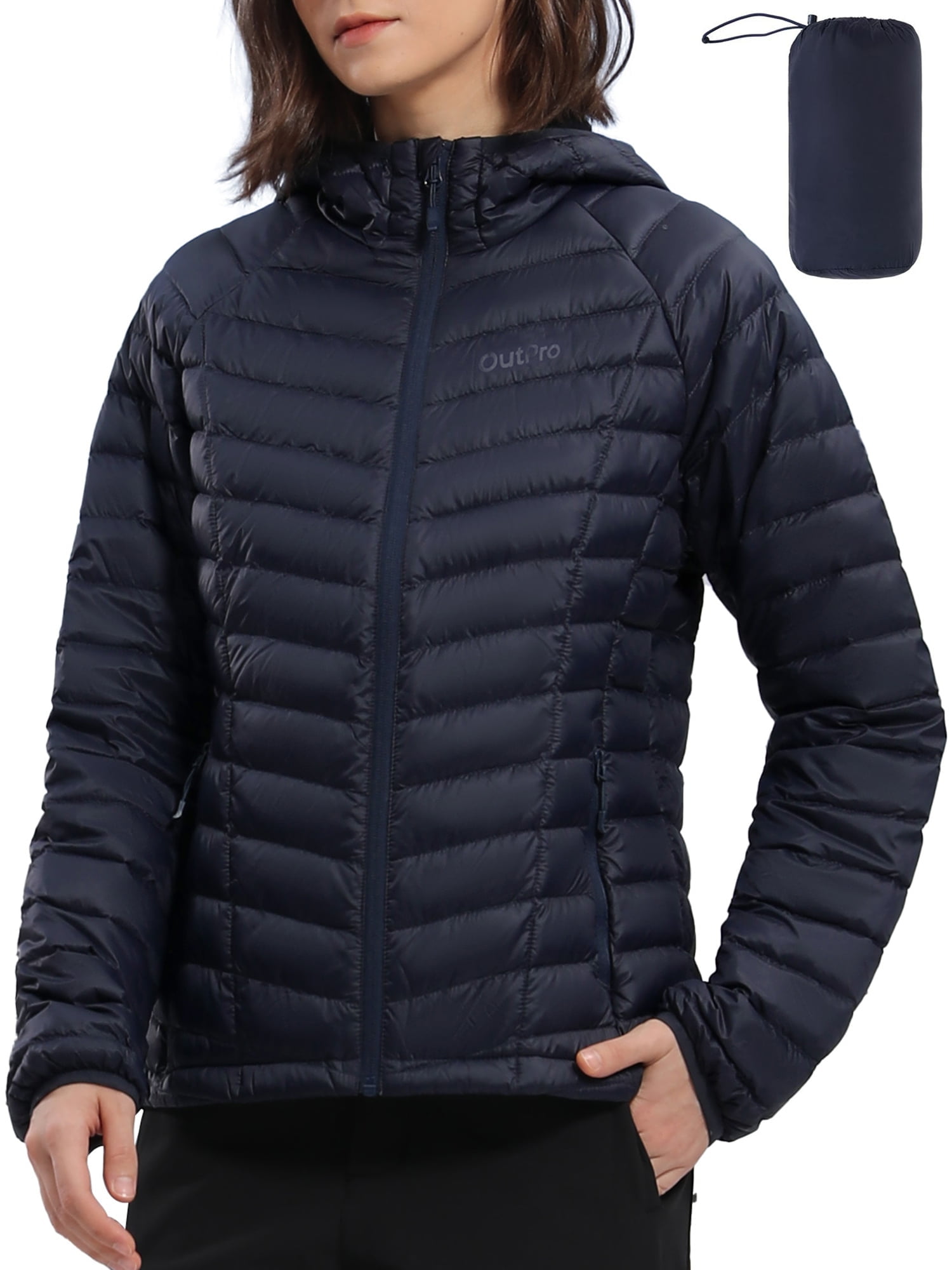 OutPro Women's Puffer Jacket Lightweight Down Alternative Packable ...