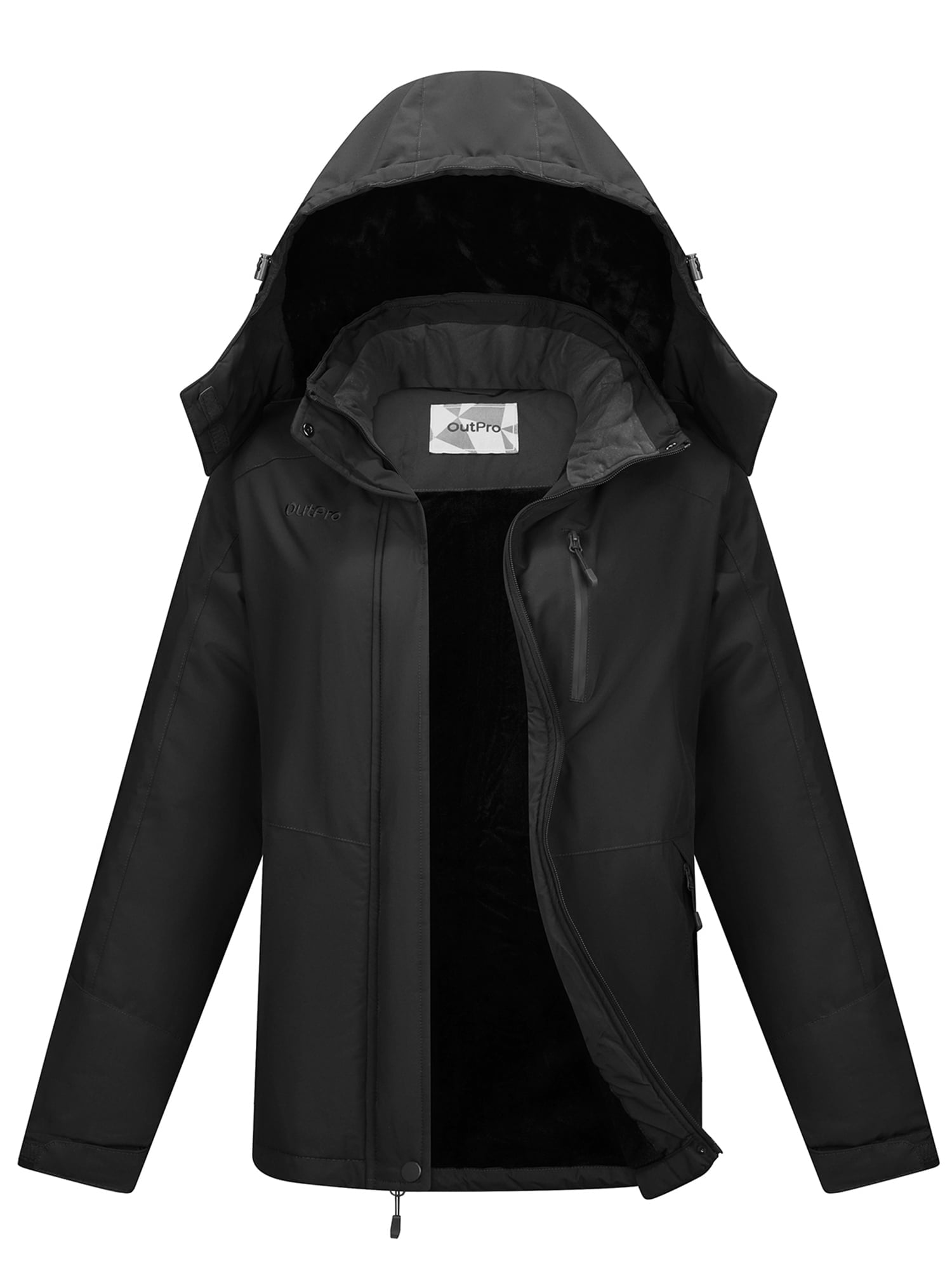 OutPro Women's Ski Jacket Windproof Winter Coat Womens Parkas Hood ...