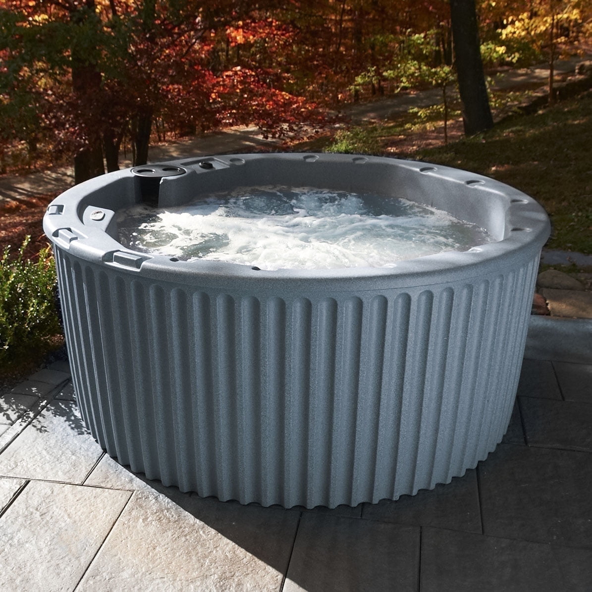 Aqualife by Strong Spas Outback 6 Person Plug & Play Round Hot Tub Spa ...