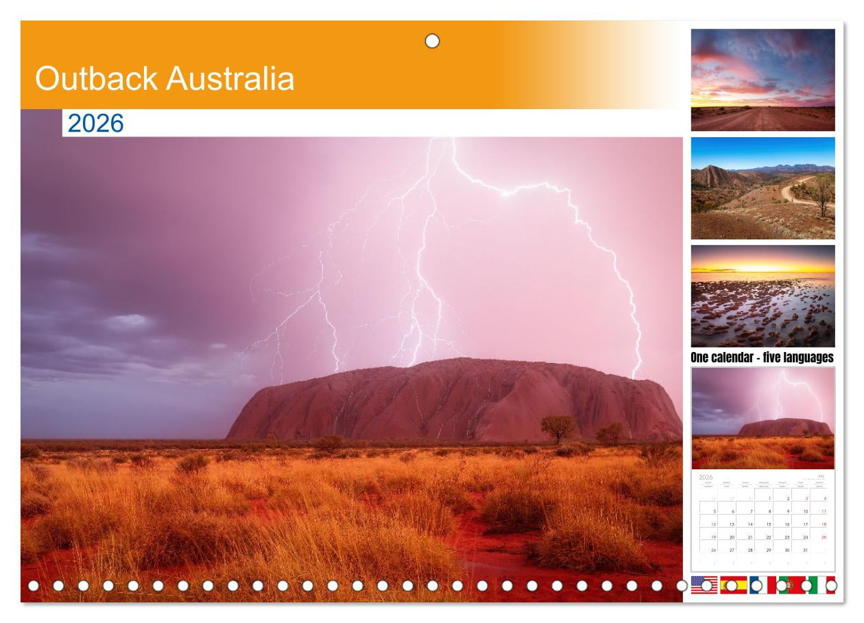 Outback Australia (Monthly Wall Calendar 2026 16.5 x 23.4 (open ...
