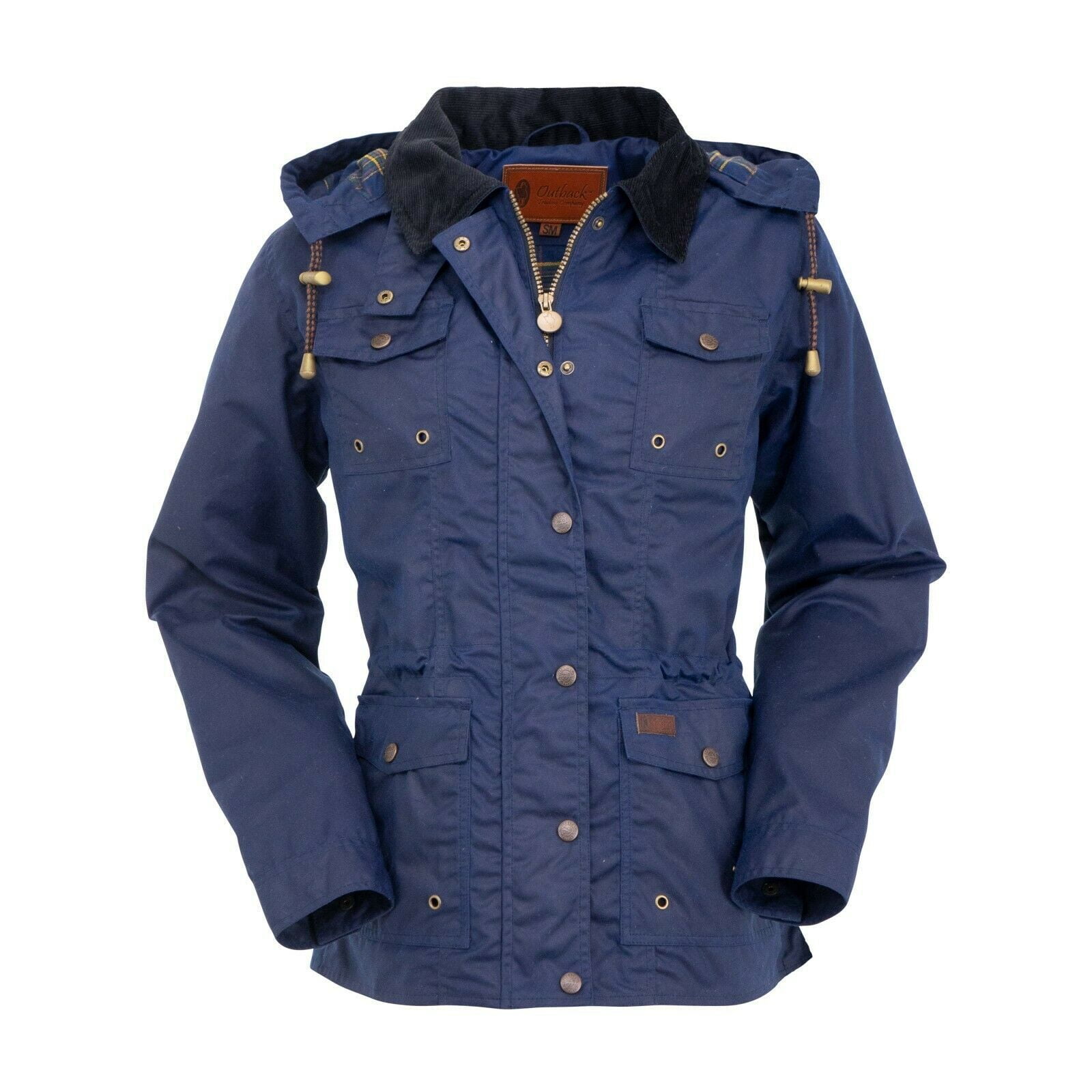Outback Trading Company Ladies Jill-A-Roo Navy Oilskin Jacket 2184-NVY ...